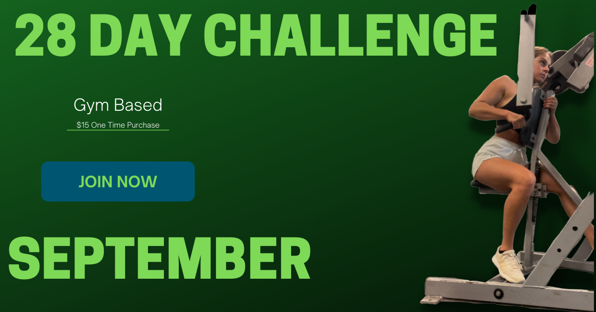 SEPTEMBER: 28 Day Challenge Gym Based - Bianca Carbone's Workspace