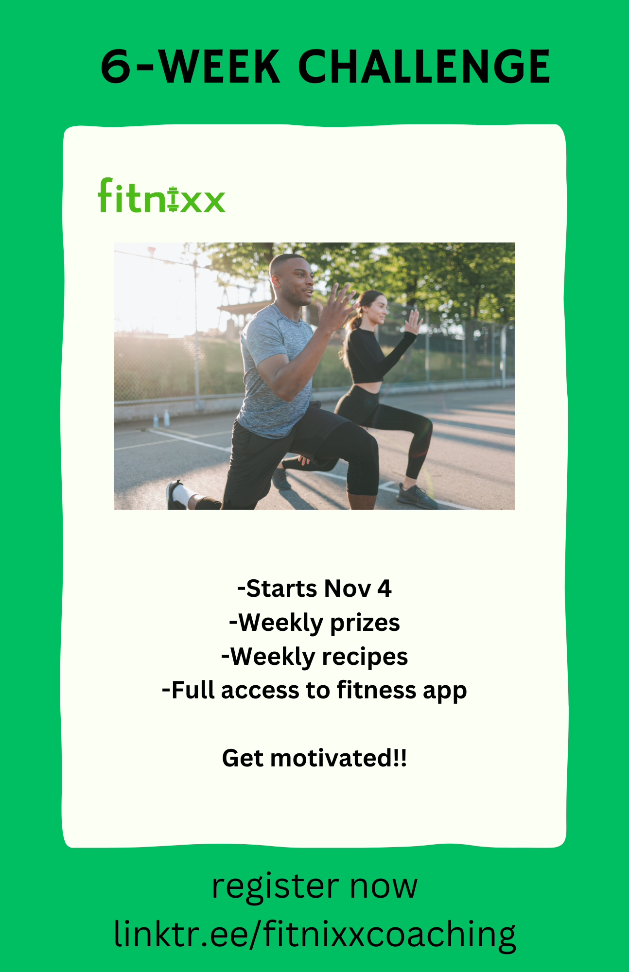 6-Week Fitness Challenge - Fitnixx Training & Nutrition Inc.