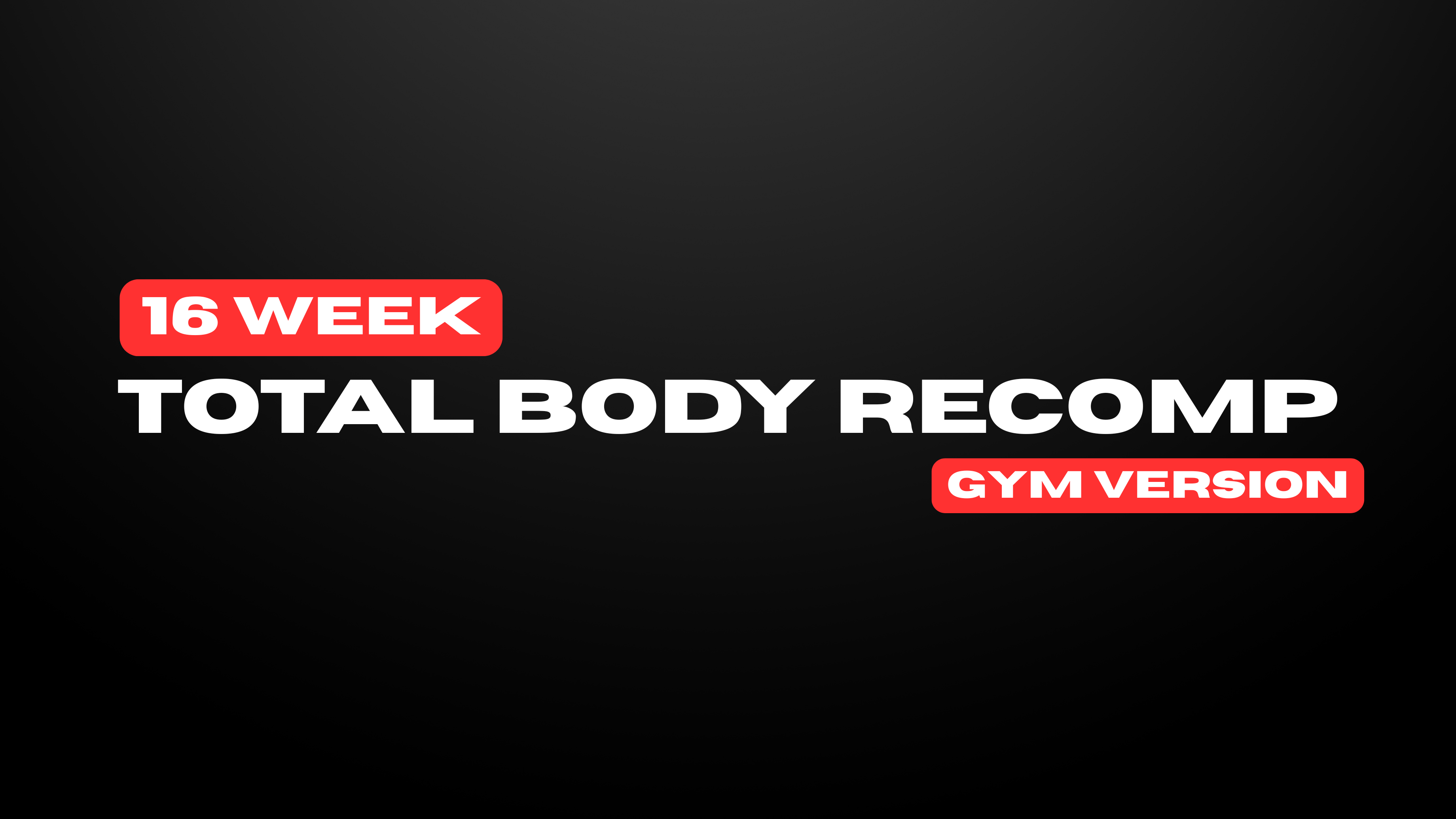 THE TOTAL BODY RECOMP BUNDLE (GYM) - Everfit Marketplace