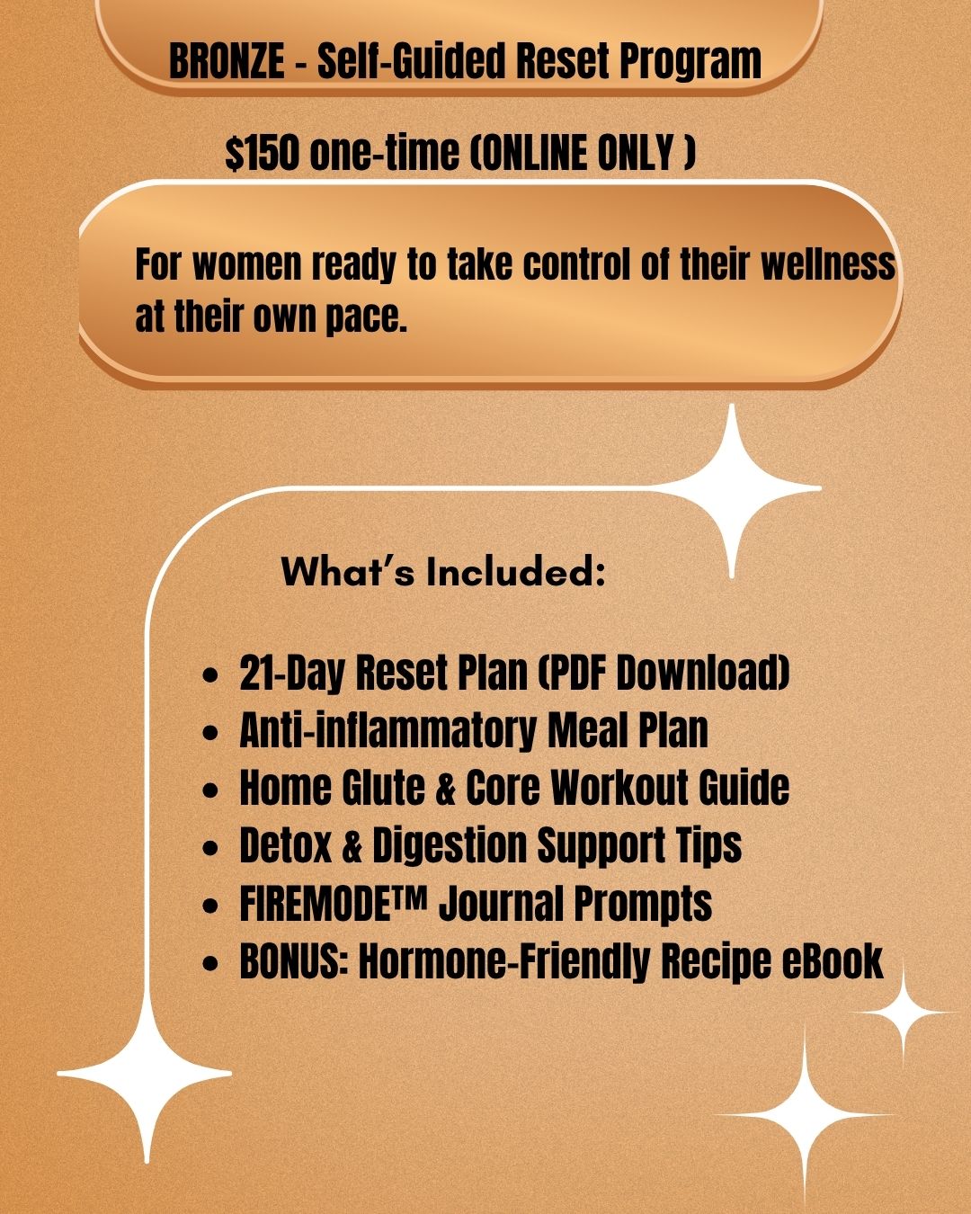 BRONZE PACKAGE - 24fitpeach